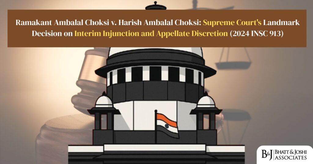 Ramakant Ambalal Choksi v. Harish Ambalal Choksi: Supreme Court's ...